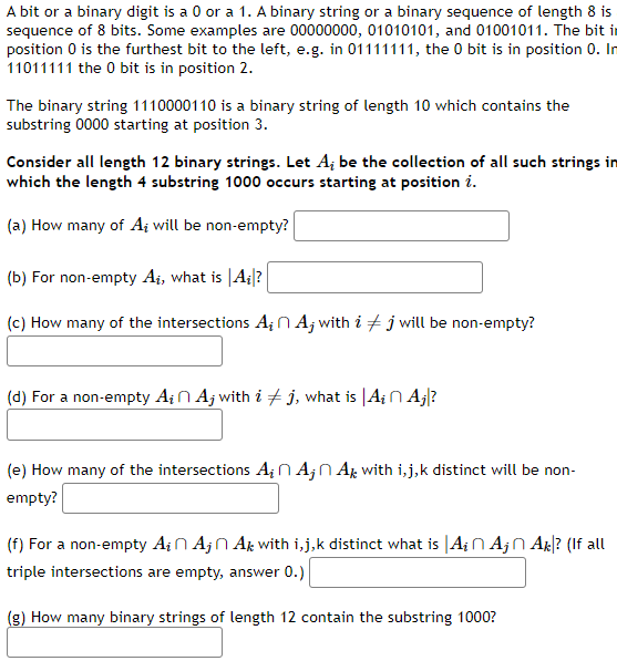 A bit or a binary digit is a 0 or a 1 . A binary | Chegg.com