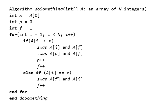 Solved For each pseudocode, give a thorough mathematical | Chegg.com