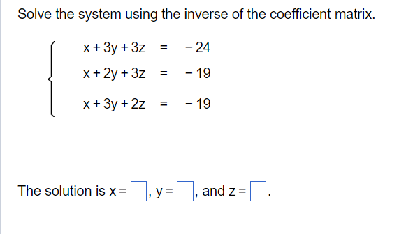 Solved next semester. Then the following system of equations | Chegg.com