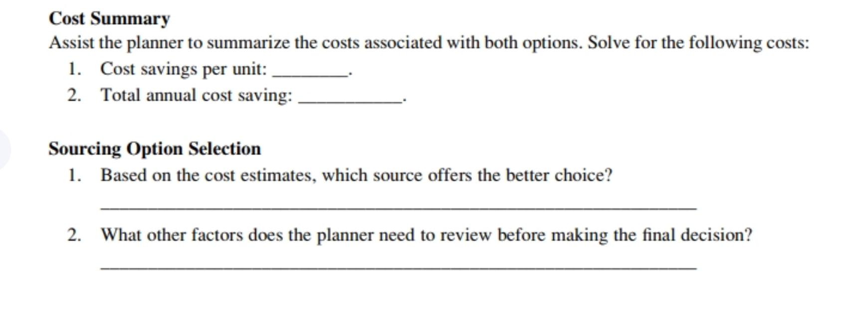 Solved Design engineering has created a new item that is to | Chegg.com