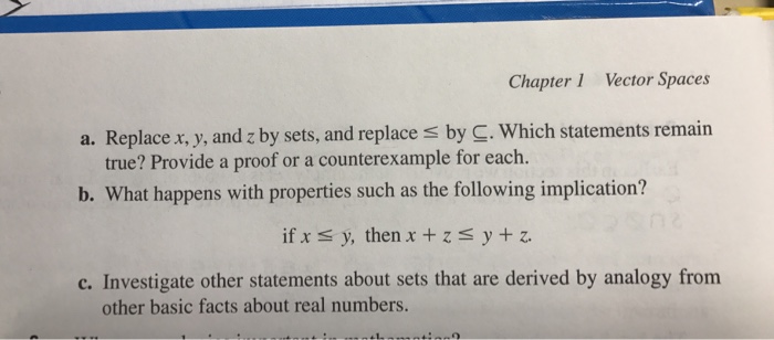 Solved Subject assignment: Linear Algebra. I am working on | Chegg.com