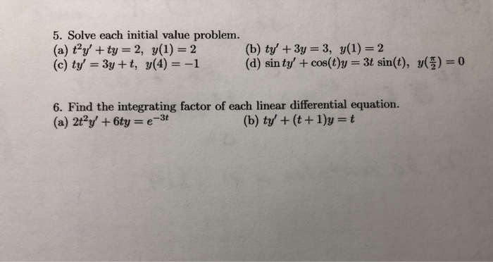 Solved hello, I need the solution for problems 5= a,b,c, d. | Chegg.com