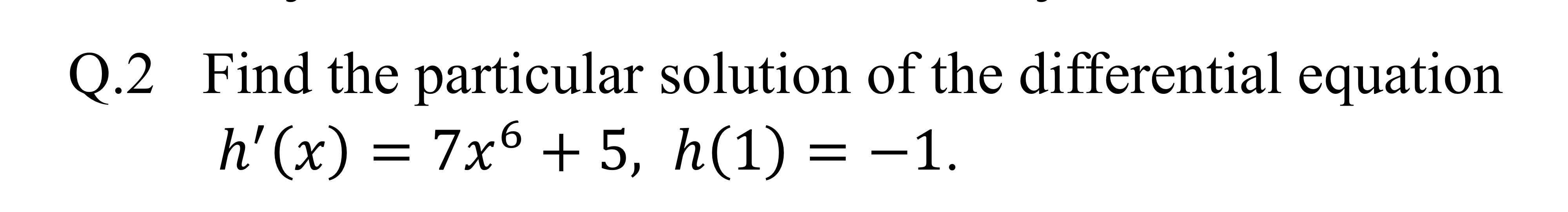 Solved Q.2 Find the particular solution of the differential | Chegg.com