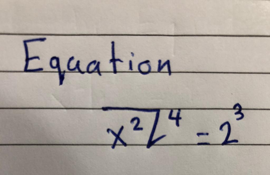 Solved Equation x² 4 - 2 3 2 | Chegg.com