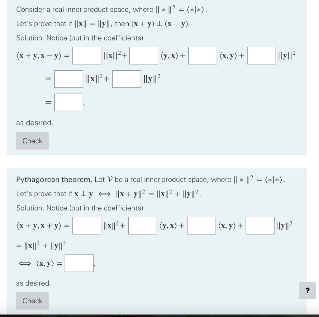 Solved Consider a real inner-product space, where | Chegg.com