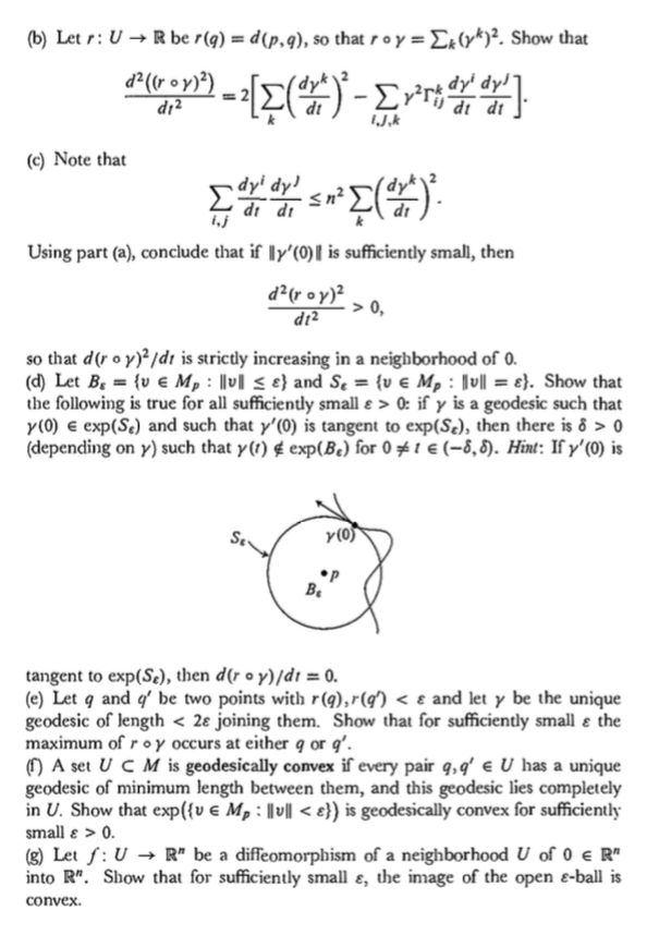 Please help me with this differential geometry | Chegg.com