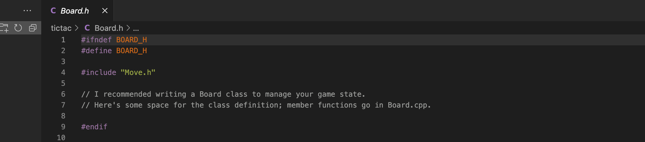 Solved \# TicTac In this lab, you'll implement a program | Chegg.com