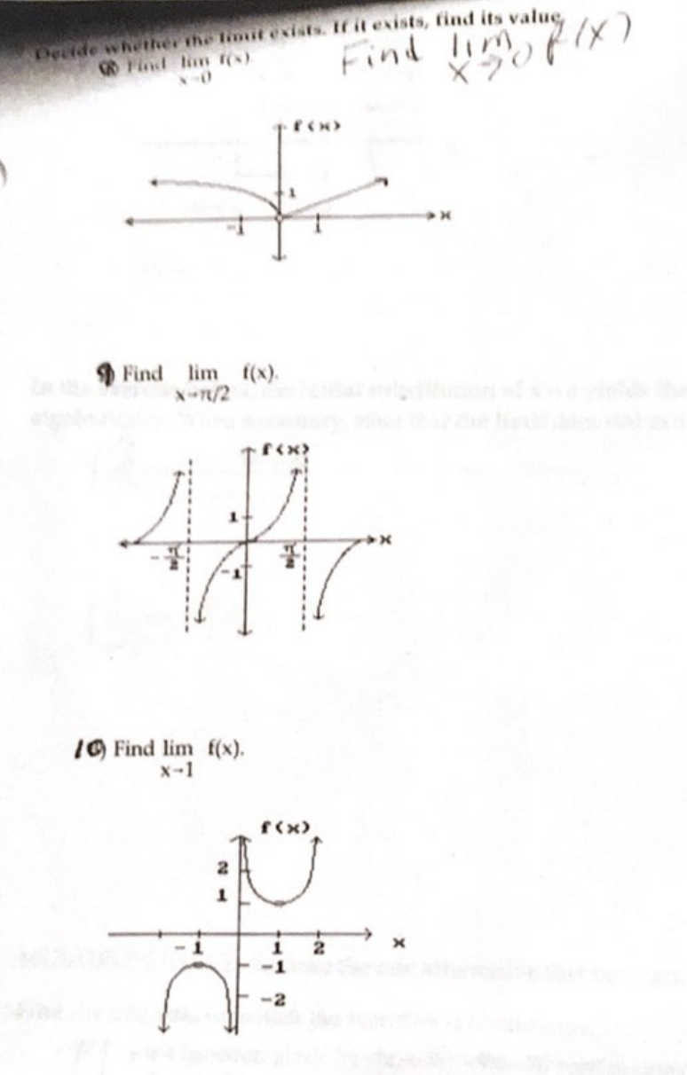 Solved Find lim 0 Find tom () x 20 r) Find lim 7/2 1) Find | Chegg.com
