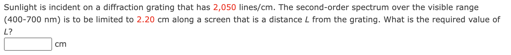 Solved Sunlight is incident on a diffraction grating that | Chegg.com