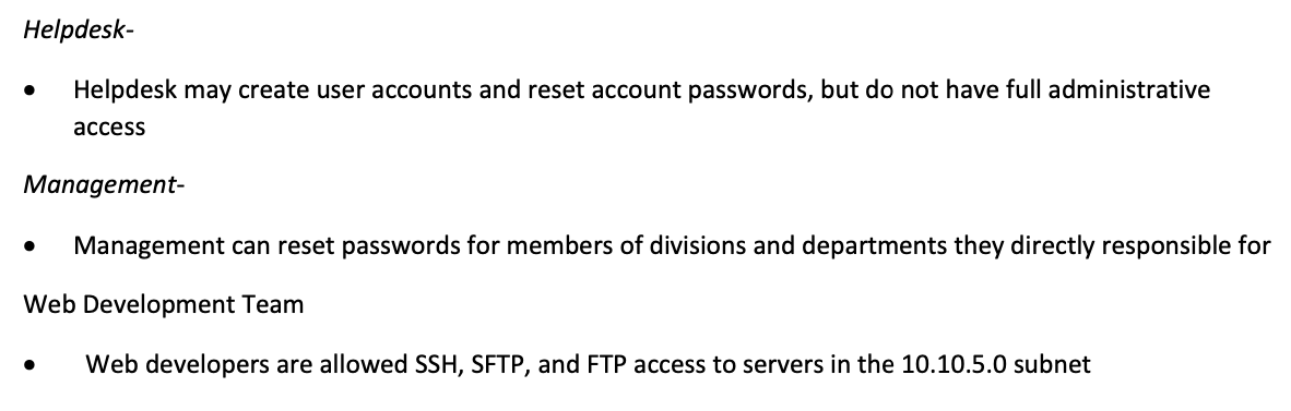 Solved Helpdesk- - Helpdesk may create user accounts and | Chegg.com