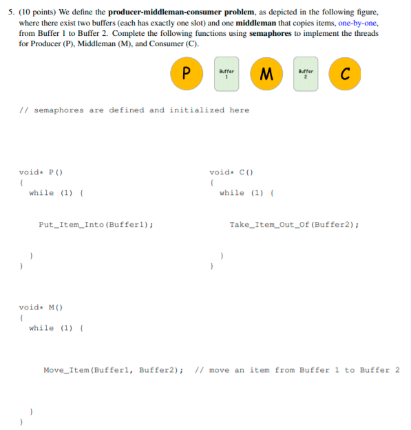 Solved 5. (10 points) We define the | Chegg.com