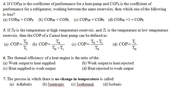 Solved 4. If COPhp is the coefficient of performance for a | Chegg.com
