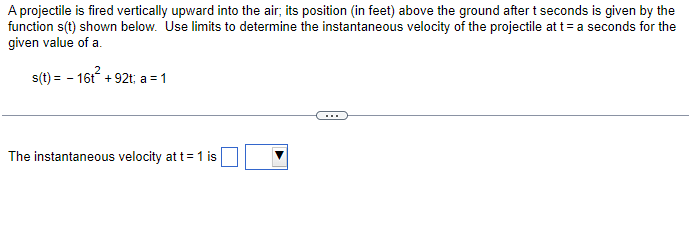 Solved A projectile is fired vertically upward into the air, | Chegg.com