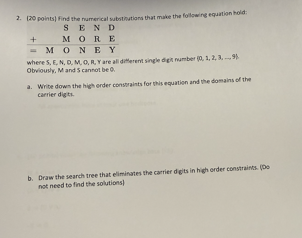 Solved (20 ﻿points) ﻿Find the numerical substitutions that | Chegg.com