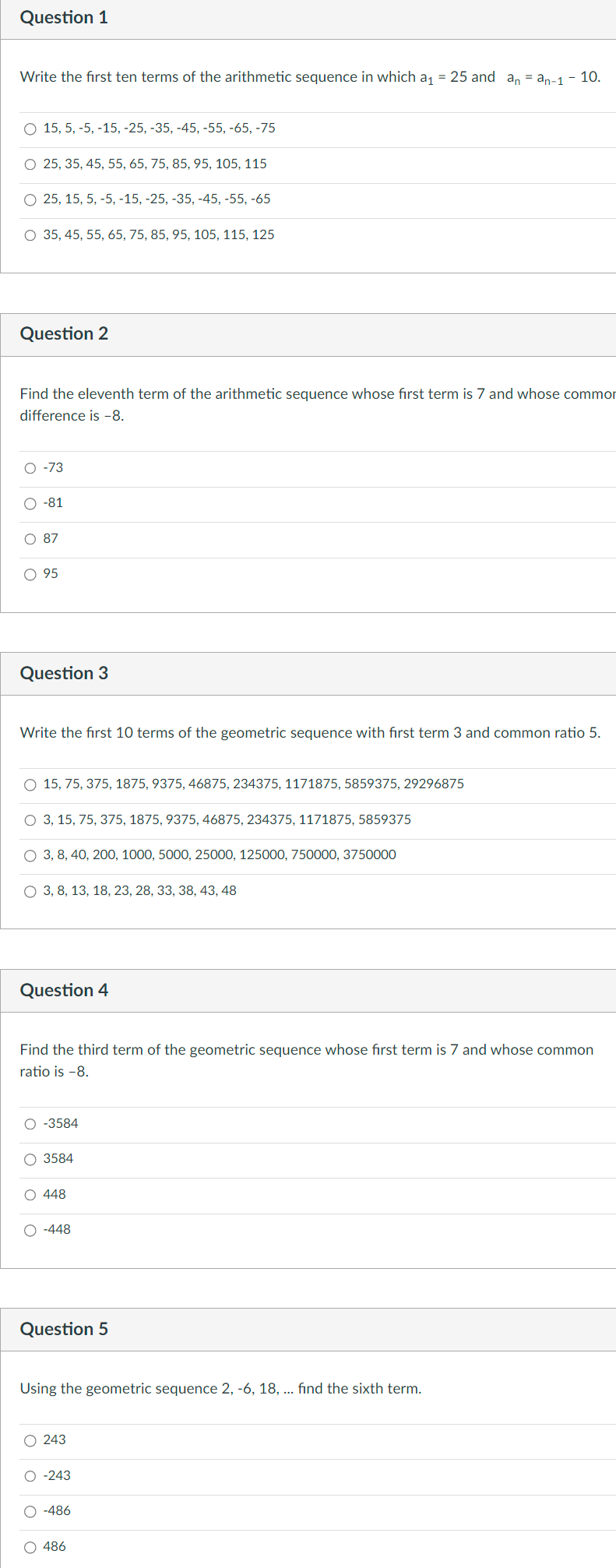 Solved Need the answers to these 5 problems so I can double | Chegg.com