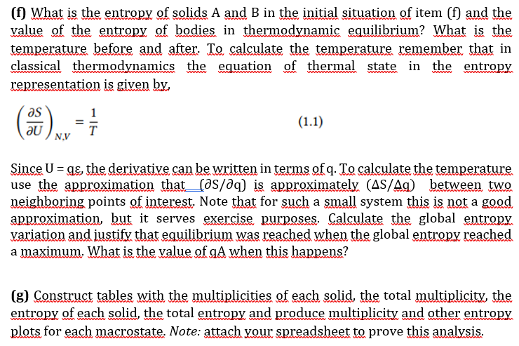 Consider two interacting Einstein solids A and B | Chegg.com