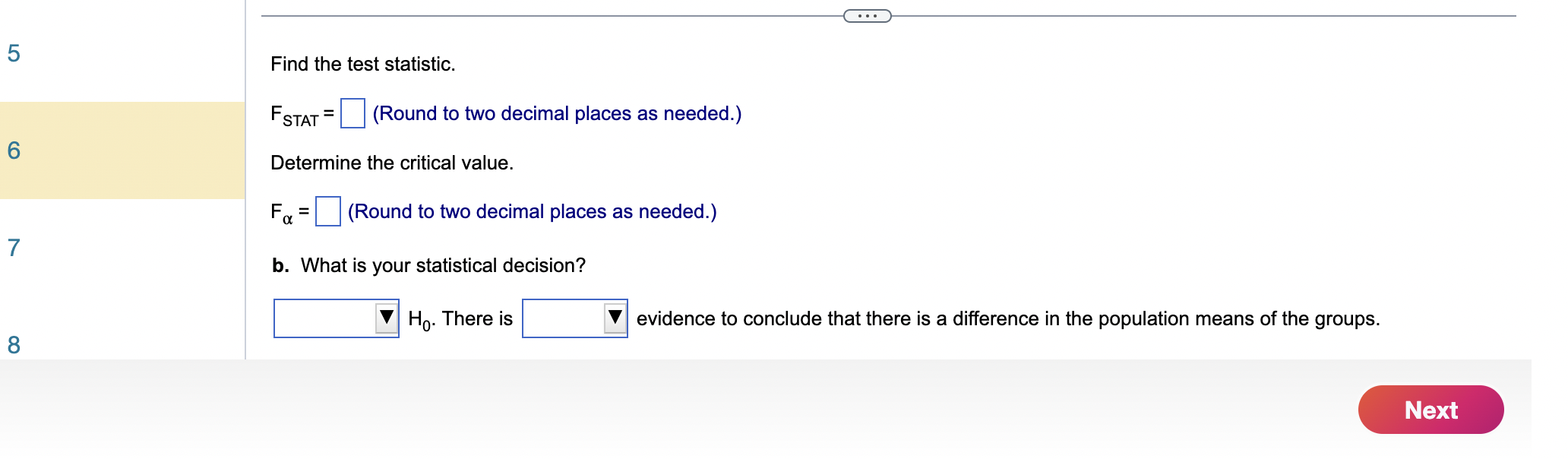 Solved The ANOVA summary table for an experiment with five | Chegg.com