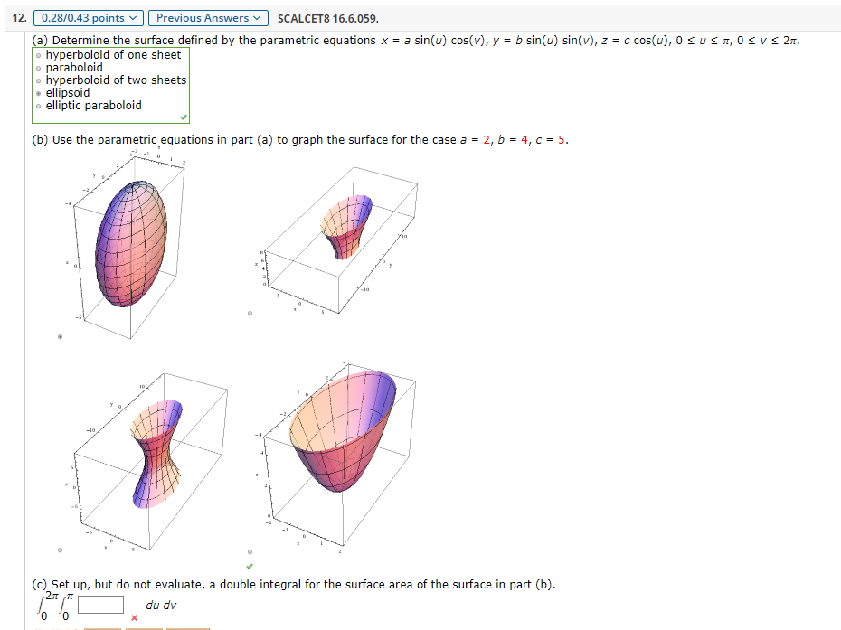 Solved Find the area of the surface. The surface with | Chegg.com