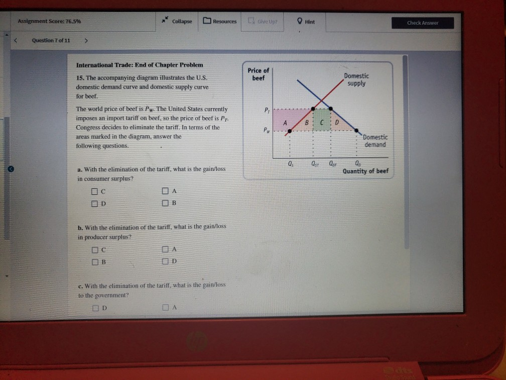 Solved K Assignment Score: 76.5% Collapse | Resources V Hint | Chegg.com