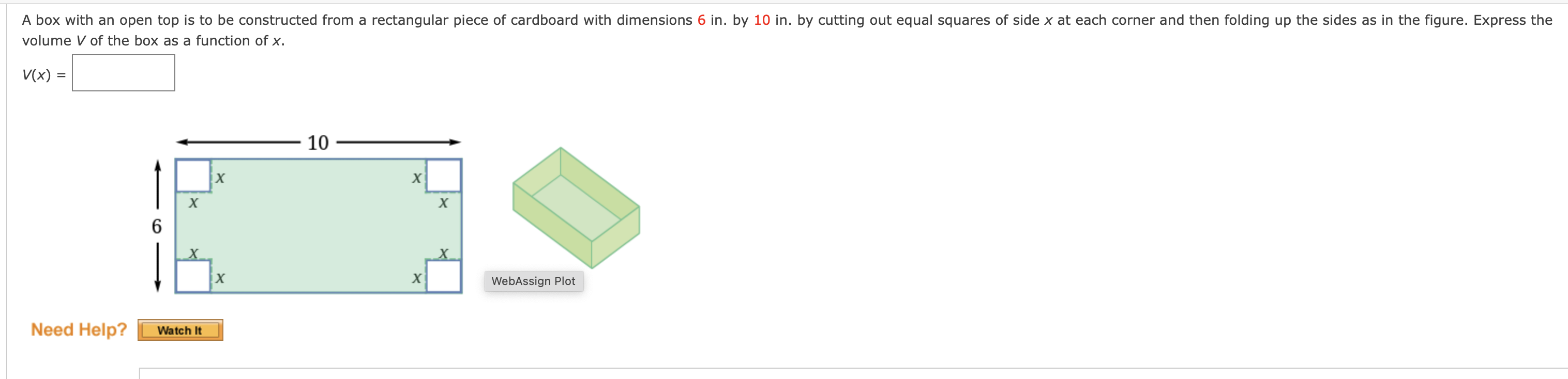 Solved Find a formula for the described function. An open | Chegg.com