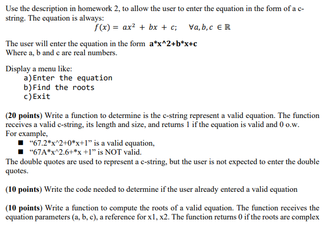 Solved Please write a program in C using the following | Chegg.com