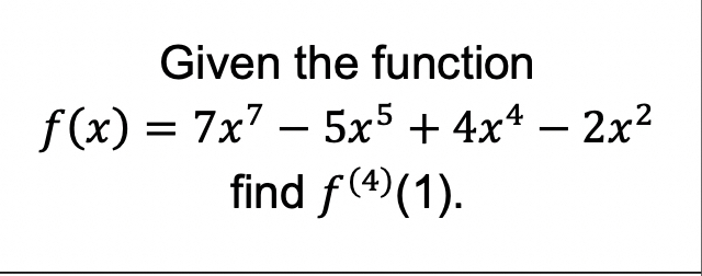 Solved Given the following functions, find the second | Chegg.com