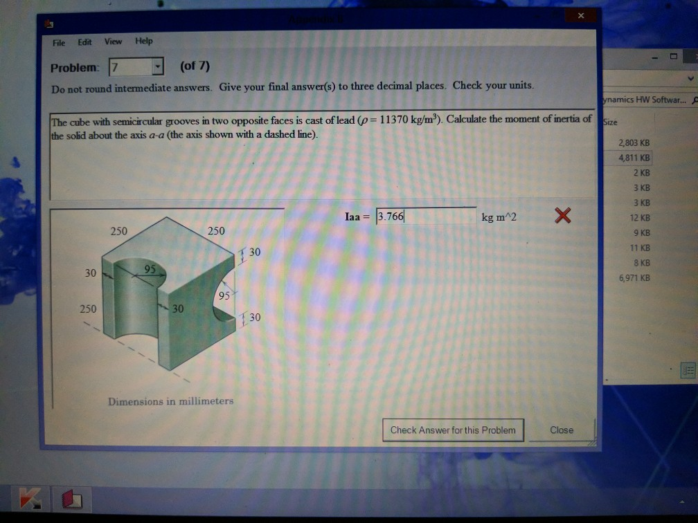 Solved File Edit View Help Problem: 7 (of 7) Do not round | Chegg.com