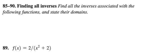 Solved 85-90. Finding all inverses Find all the inverses | Chegg.com