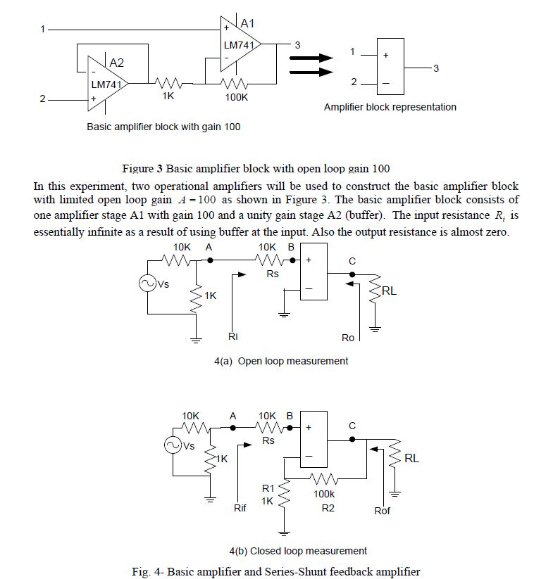 Solved A1 LM74 A2 LM74 2 2 1K 100K Amplifier block | Chegg.com