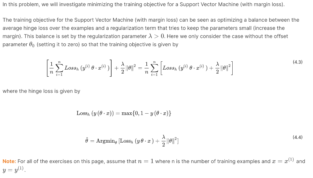 Solved In this problem, we will investigate minimizing the | Chegg.com