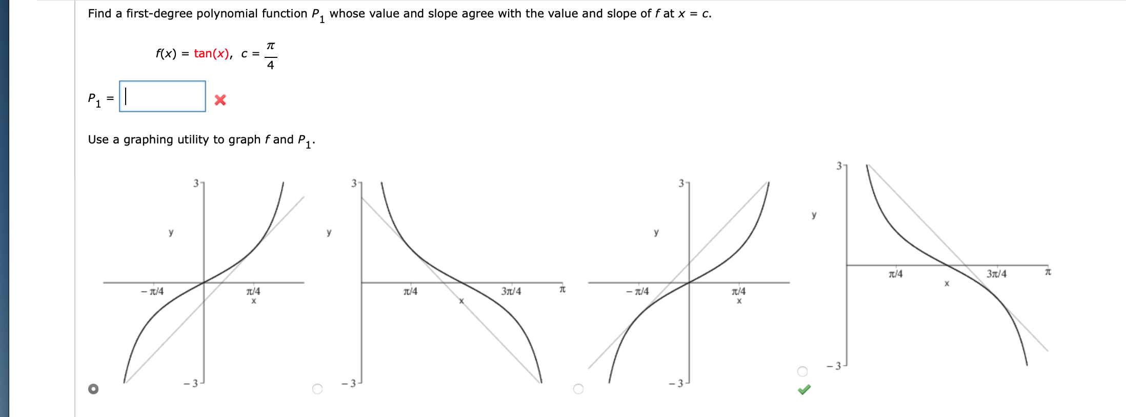 Solved Find a first-degree polynomial function P1 whose | Chegg.com