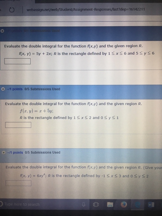 Solved Evaluate the double integral for the function f(x, y) | Chegg.com
