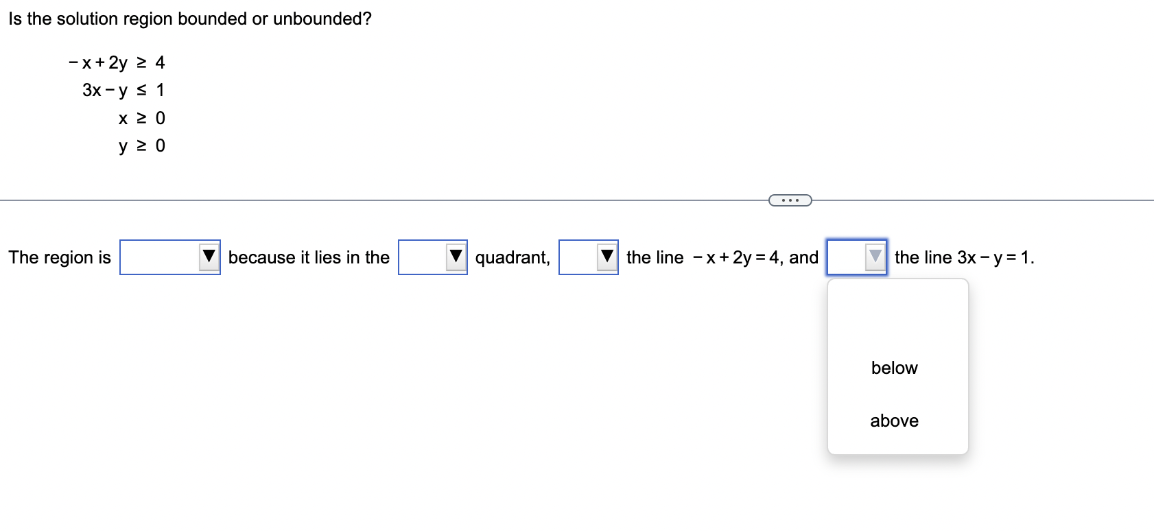 Solved Is the solution region bounded or unbounded? | Chegg.com