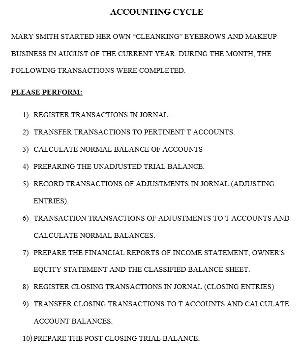 Solved Can you help with the full accounting cycle? Please | Chegg.com