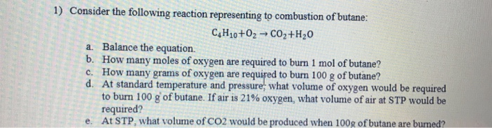 Solved 1) Consider the following reaction representing to | Chegg.com