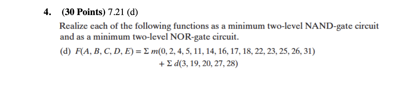Solved 4. (30 Points) 7.21 (d) Realize each of the following | Chegg.com