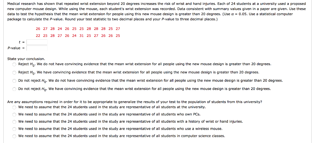Solved university used a proposed Medical research has shown | Chegg.com