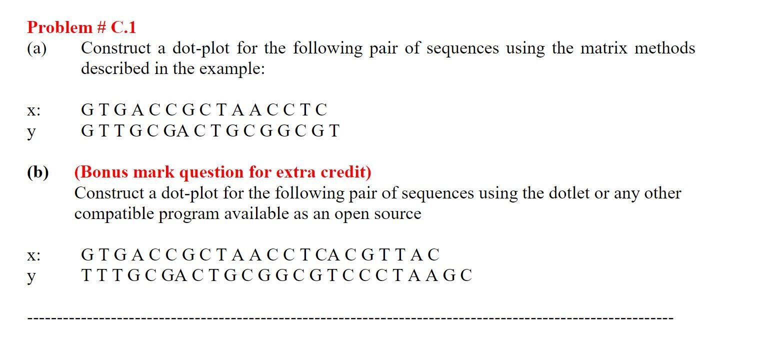 Solved Problem # C.1 (a) Construct a dot-plot for the | Chegg.com