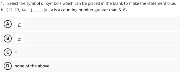 Solved 1. Select the symbol or symbols which can be placed | Chegg.com