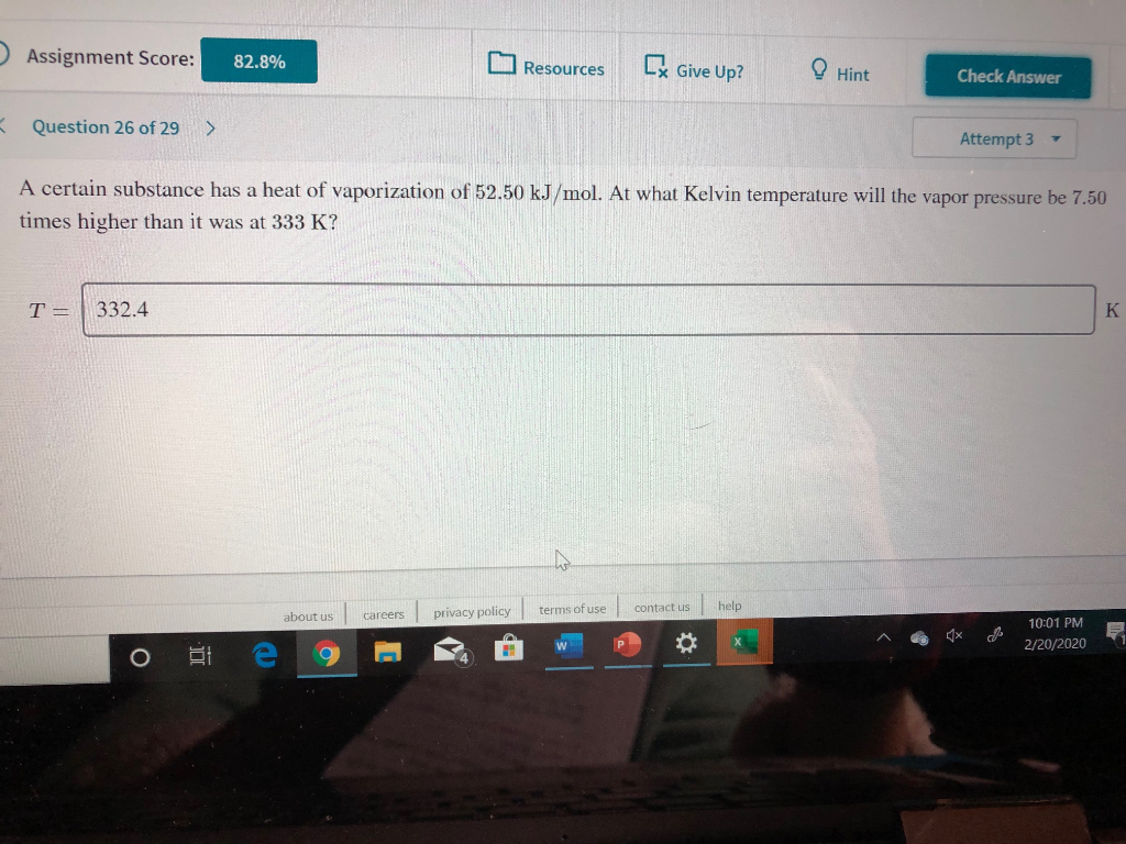 Solved Assignment Score: 82.8% Resources (x Give Up? Hint | Chegg.com