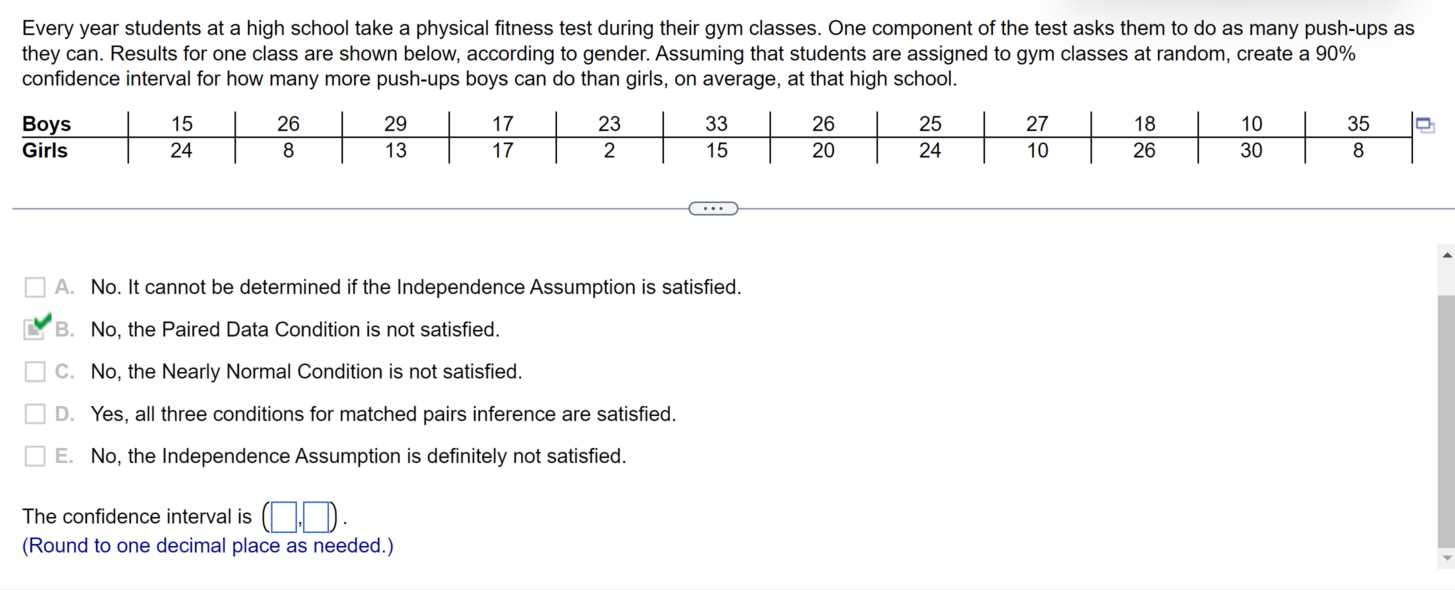 Solved Every year students at a high school take a physical | Chegg.com