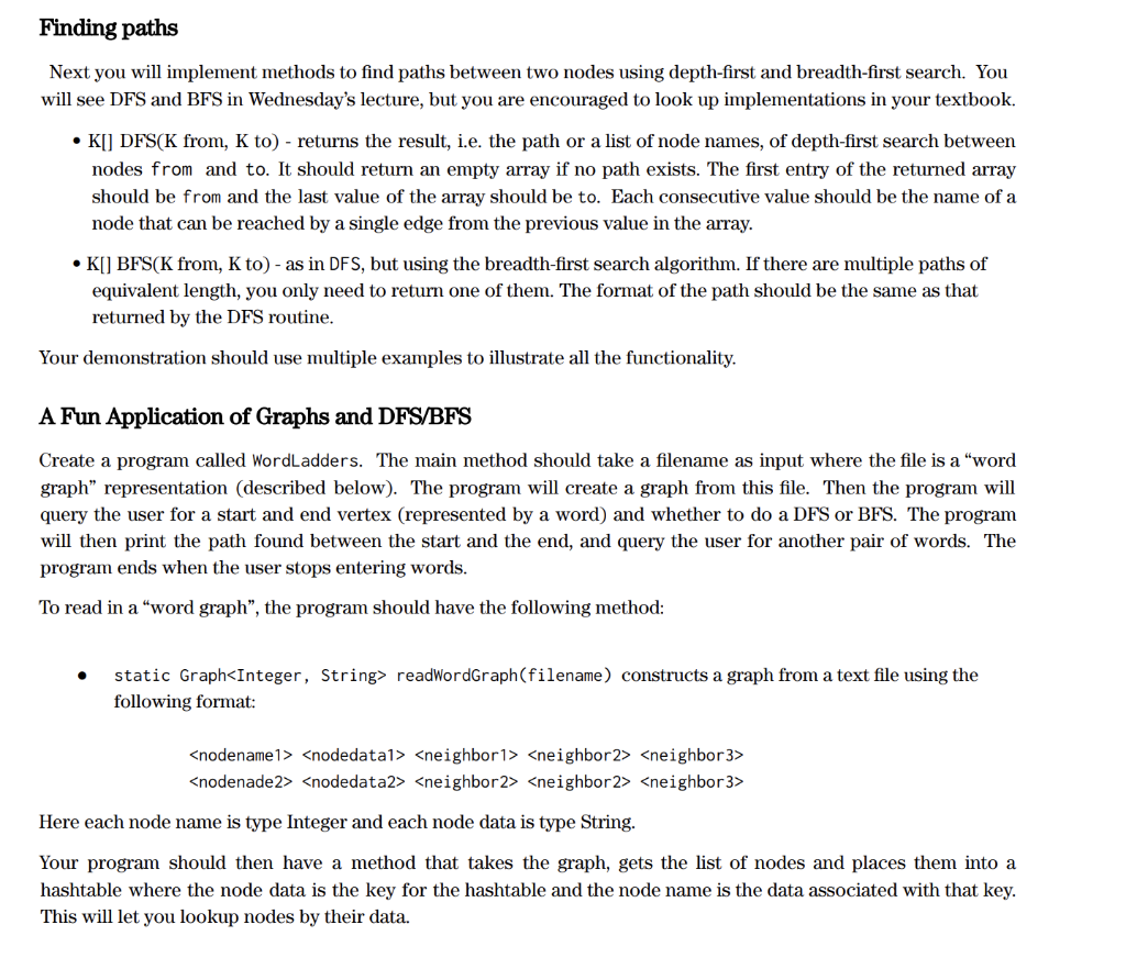 Solved Constructing undirected, unweighted graphs Create a | Chegg.com