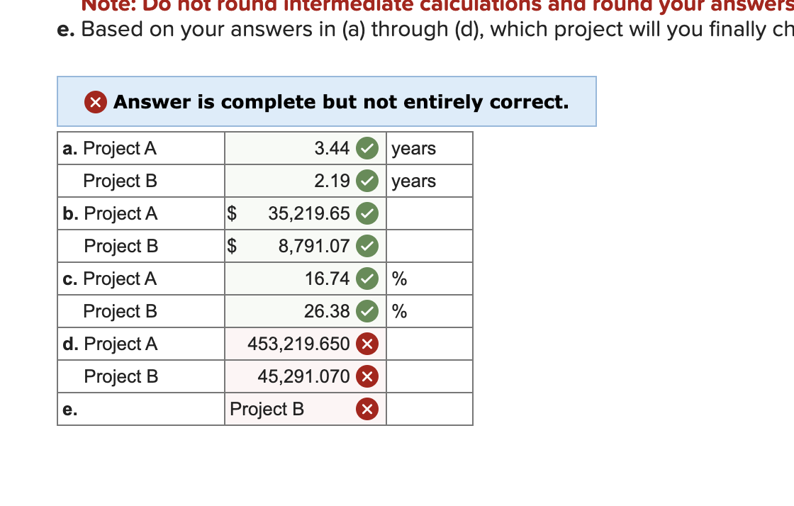 Solved Consider the following two mutually exclusive | Chegg.com