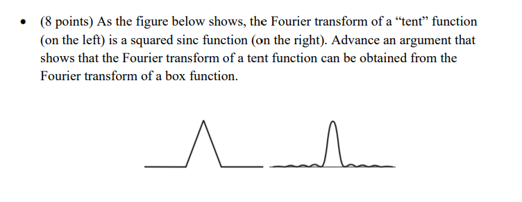 Solved (8 points) As the figure below shows, the Fourier | Chegg.com