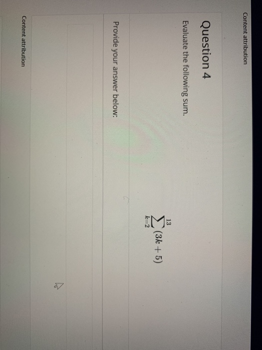 Solved Content attribution Question 4 Evaluate the following | Chegg.com
