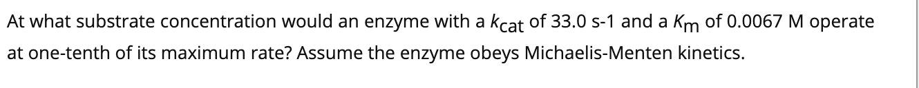 Solved Vo = Vmax [S] Km + [S] Eadie-Hofstee plot | Chegg.com