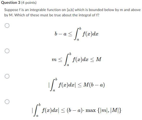 Solved Which of the following will guarantee that f is | Chegg.com