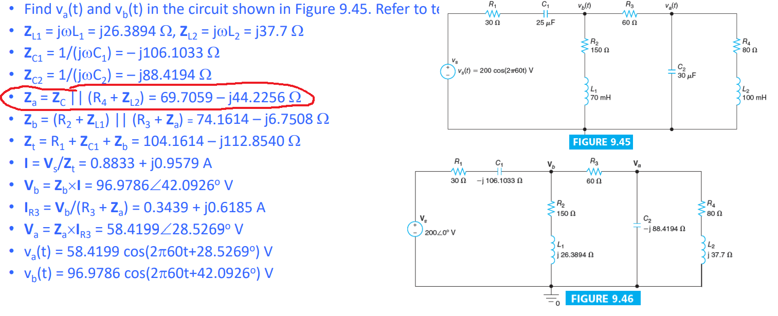 Solved - Find va(t) and vb(t) in the circuit shown in Figure | Chegg.com