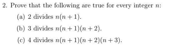 Solved 2. Prove that the following are true for every | Chegg.com