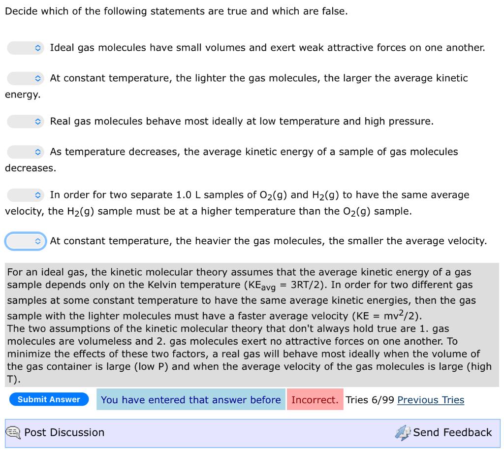 Solved Decide which of the following statements are true and | Chegg.com